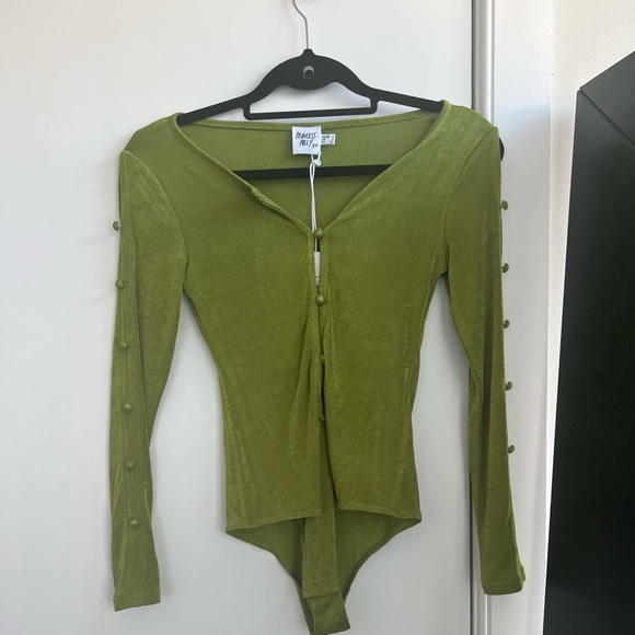 Tops | Princess Polly Body Suit With Button Detailing | Poshmark